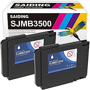 SAIDING Remanufactured SJMB3500 Maintenance Box Replacement for C33S020580 for Epson TM-C3500 Colorworks C3500 C3510 C3520 Printer (2 Pack)