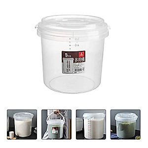 Cereal Rice Storage Container Plastic Sealed Bucket Practical Cereals Rice Storage Box Sealed Containers Kitchen Food Containers with Lid Cereal Container Bin for Home Rice Container