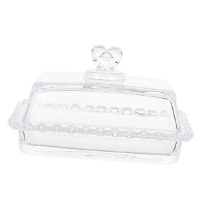 Parliky Cheese Dish Butter Plate Cake Glass Plate Butter Box Taste Glass Butter Container Cheese Container