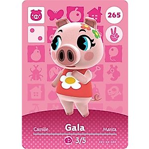 Gala - Nintendo Animal Crossing Happy Home Designer Amiibo Card - 265