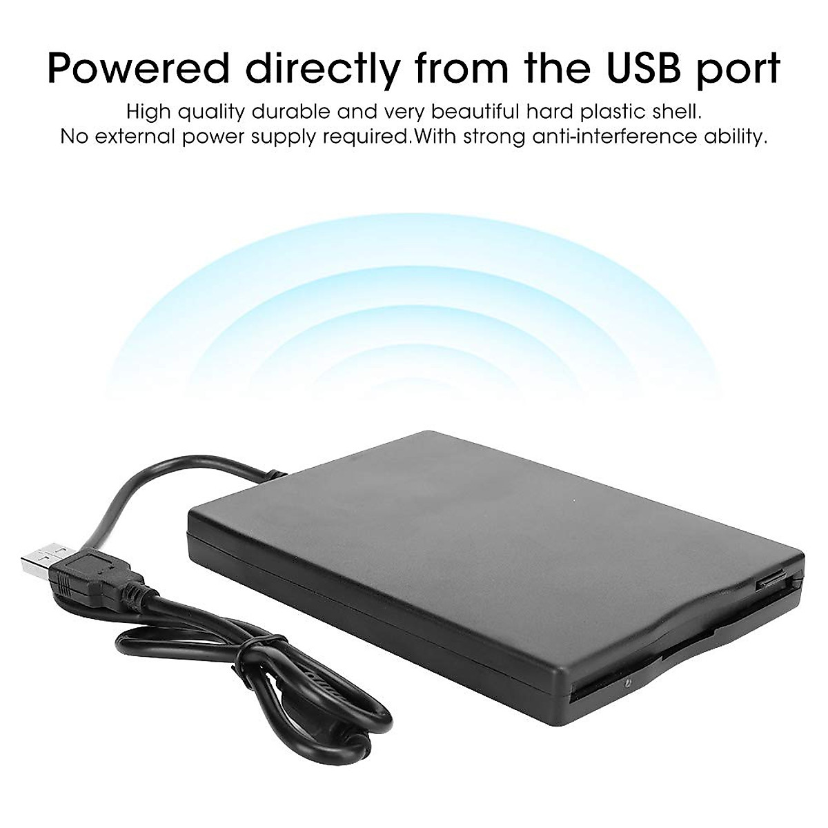 Vbestlife1 3.5-Inch Ultra-Thin Portable Floppy Drive, External Floppy Drive Disk,Computer Accessory,Diskette Drive Compatible with USB 1.1/2.0/3.0,for Win 10/7 / Vista/Win 8 / XP