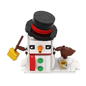 607 Pcs Christmas Building Toys Compatible with Lego, 4in1 Christmas Decor Toys Featuring Christmas Santa, Snowman, Reindeer, Nutcracker Building Blocks Sets, Xmas Gifts for Kids Boys Girls Adults