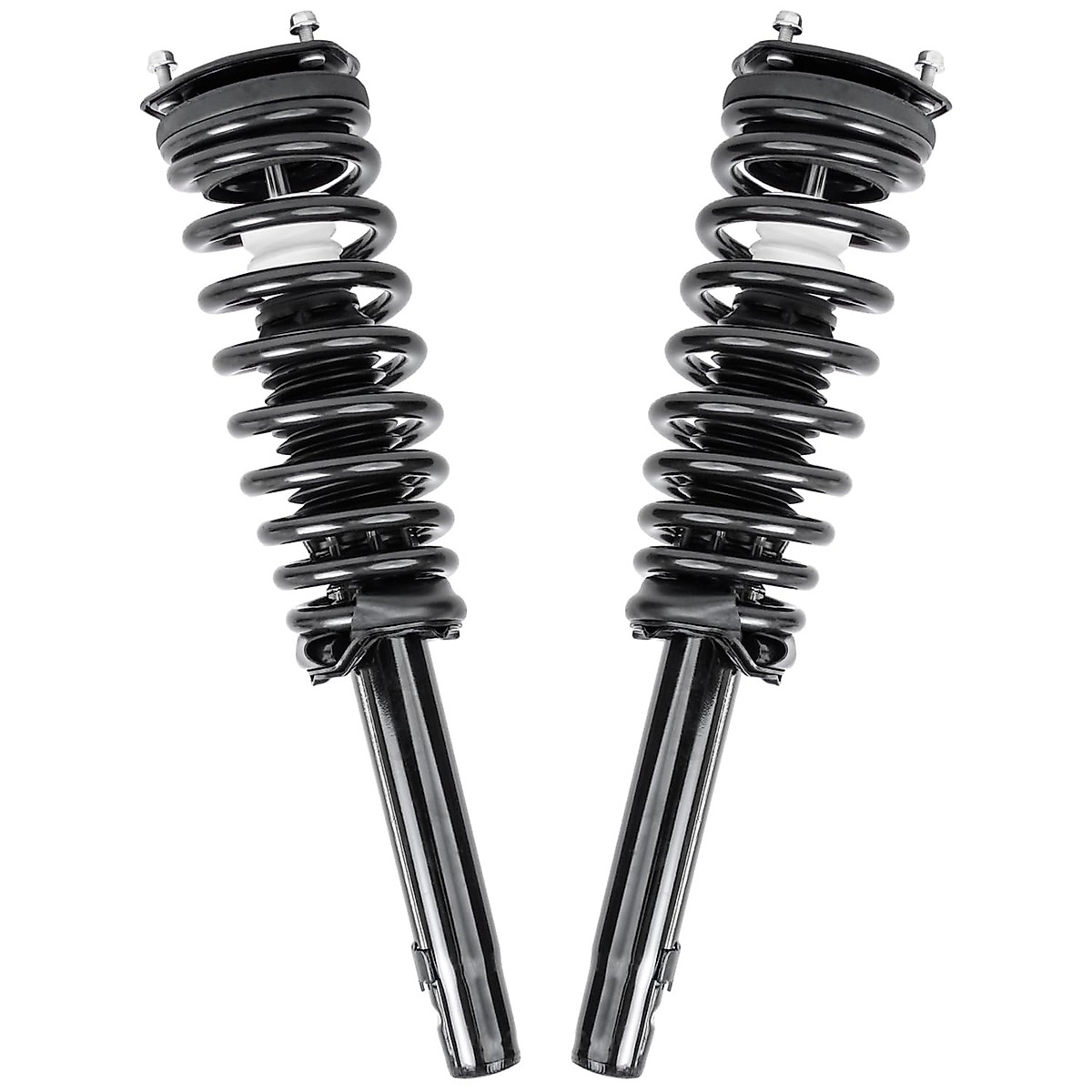 Detroit Axle - Struts Shocks for 2.5L 2010 2011 2012 Ford Fusion 10 11 Mercury Milan Complete 2 Front Struts with Coil Spring 2 Rear Shock Absorbers Replacement Ready Struts Assembly