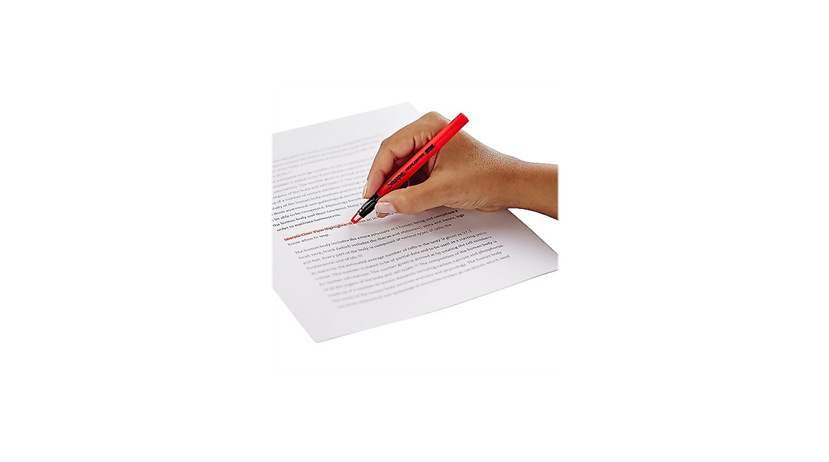 Sharpie Clear View Highlighter Set - Precise, Vivid, Smear-Resistant