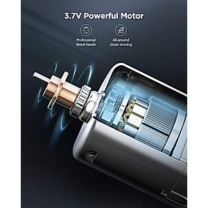 Limural Head Shavers for Bald Men, Electric Rotary Shaver Razor with Extra 2 Blade Sets Wet&Dry, 4-in-1 Small LED Mens Grooming Kit Cordless Rechargeable with Nose Trimmer, Hair Clipper