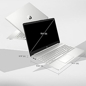 HP 15.6" Laptop, AMD Ryzen 3 5300U Processor, 16GB RAM, 512GB SSD, AMD Radeon Graphics, Webcam, Numeric Keypad, Wi-Fi, Bluetooth, Alpacatec Accessories, Windows 11 Home, Silver