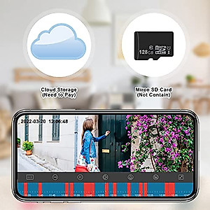 ROXAAN Security Camera Outdoor, 2.4GHz & 5GHz WiFi Home Security Cameras, 1080P 360° PTZ Dome Surveillance Camera with Motion Detection / 2-Way Audio/Night Version