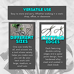 SE 3-Piece Chinese Scissors Set (8", 6", and 4") - SC616