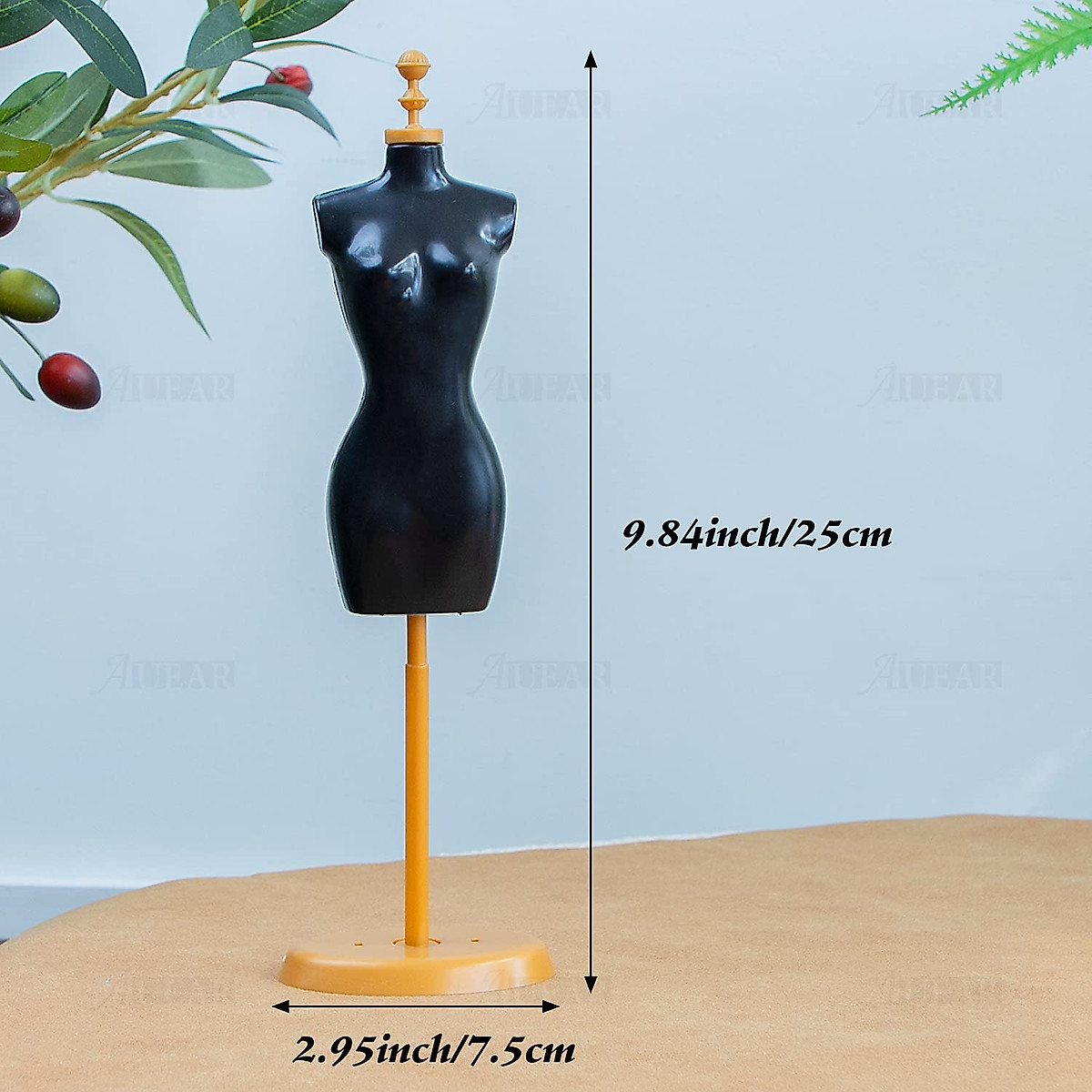 AUEAR, Set of 4 Dress Cloth Gown Plastic Display Support Holder Mannequin Model Stand 2 Colors