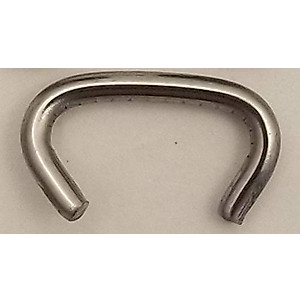 1/2 Stainless Steel Hog Rings for Crab pots, Cages, Traps, Fencing, Sausage Casings, Rabbit Cages (100 Count bag-3oz)