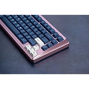 kfaPBT White on Navy Keycap Set for Mechanical Keyboard, 152 Keys Set Custom Keycap Set, Cherry Profile, Compatiable with 100%, 75%, 65%, 60% Keyboards