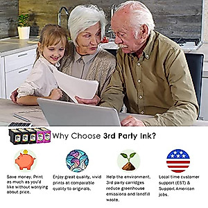 Limeink 5 Remanufactured Ink Cartridge Replacement for 65XL 65 XL High Yield for HP DeskJet 2600 2622 2652 2655 3700 3720 3722 3752 3755 Envy 5000 5052 5055 Printer AMP 100 Black and Color Combo Pack