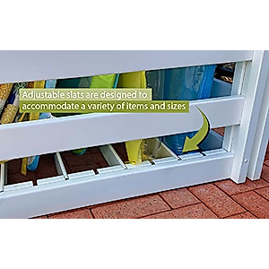 Zippity Outdoor Products ZP19061 36" W x 64" L x 38" H Zippity Poolside Deckbox Storage Organizer