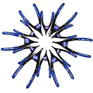 PESIKO 12-Piece Snap Ring Pliers Set Heavy Duty, Internal External Convertible Fixed Tip Snap Ring Pliers 0.038in 0.047in 0.070in 0.090in