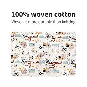 Babygoal Pack n Play Baby Play Playard Sheets,Organic Cotton,2 Pack Portable Playard Mattress Cover 27x39x4 inches,2CYXW12-B