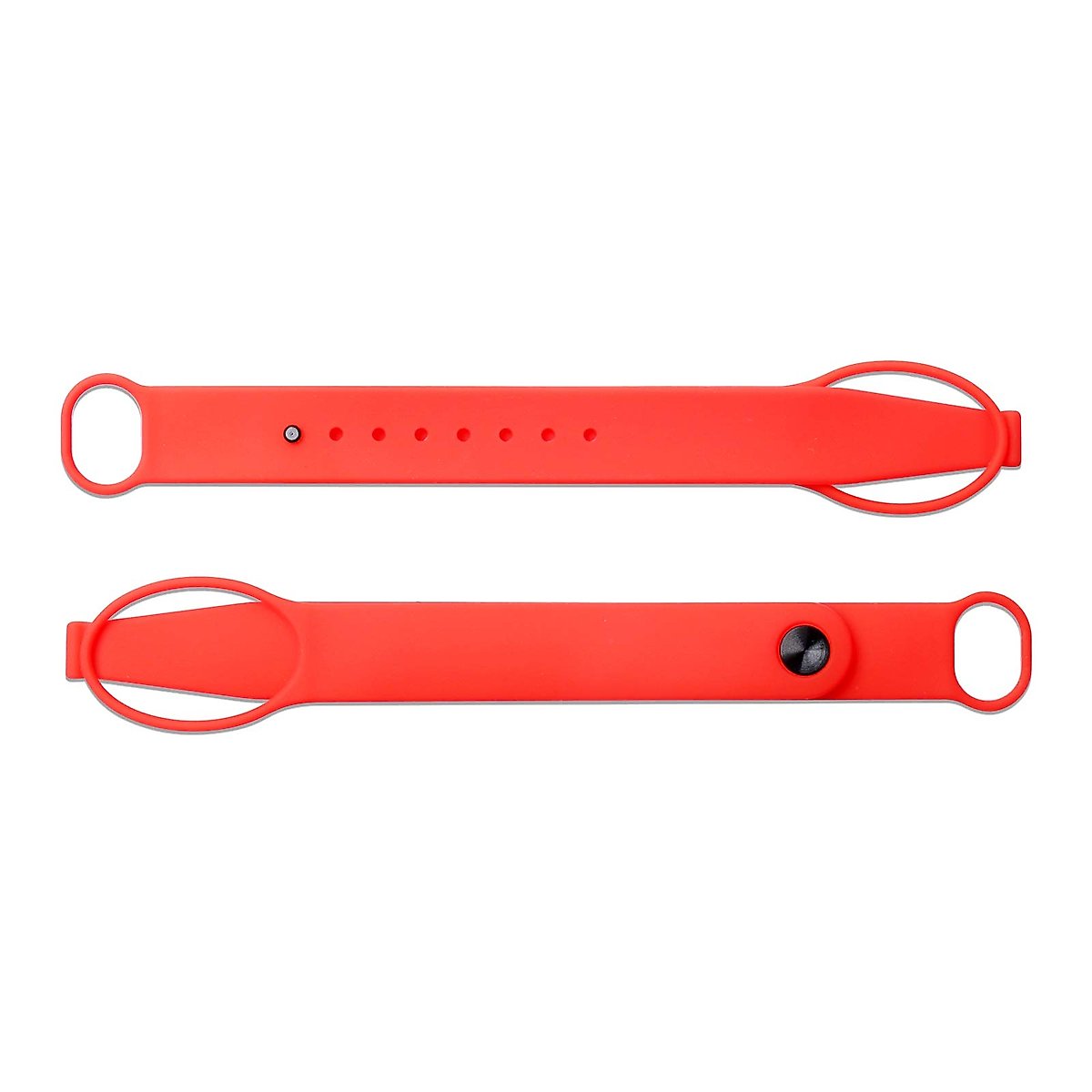 MODJUEGO VR Adjustable Handle Grip Cover, Soft Silicone Touch Controller Handle Fixing Strap for Oculus Quest/Rift S VR Controller Accessories (Red)