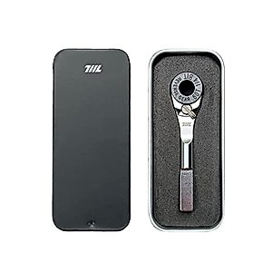 711L Flat End EDC Ratchet Wrench - Screwdriver Accessory Compatible with Multitools' Flat Bit Adapters (without key ring hole)