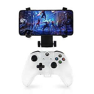 ECHZOVE Xbox Series X Controller Phone Clip, Xbox One Controller Mobile Phone Mount Adjustable Phone Holder Clamp for Xbox Series S/X, Xbox One S/X, Xbox One Controllers