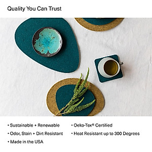 Graf Lantz - Trivets for Hot Dishes - Heat Resistant 100% Merino Wool - Hot Pads for Kitchen, Countertops, Tables, Sizzling Dishes, Pots &amp; Pans - Home Decor, Kitchen Accessories - 8&quot;, Charcoal