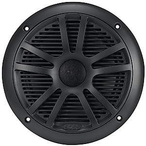 BOSS Audio Systems MR6B 6.5 inch Marine Stereo Boat Speakers - 180 Watts (pair), 2 Way, Full Range, Tweeters, Coaxial, Weatherproof, Sold in Pairs