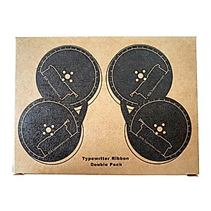 2 x Adler Write Machine Tape – Double Pack – DIN 2103 – BSIE Typewriters (2 x Black)