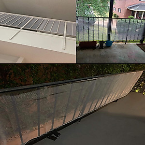 Adsoner Child Safety Net - 10ft L x 2.5ft H, Balcony, Patios and Railing Stairs Netting, Safe Rail Net for Kids/Pet/Toy, Sturdy Mesh Fabric Material (White)