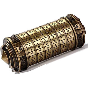 Cryptex Da Vinci Code Mini Cryptex Lock Puzzle Boxes with Hidden Compartments Anniversary Valentine's Day Romantic Birthday Gifts for Her Gifts for Girlfriend Box for Men