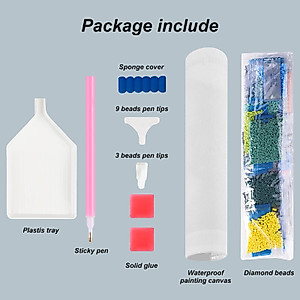 Stalente Diamond Painting Kits for Adults, Cardinal 5D DIY Diamond Art Kits for Beginners Round Full Drill Diamond Painting for Home Wall Decoration Gift 12×12inch, Birds