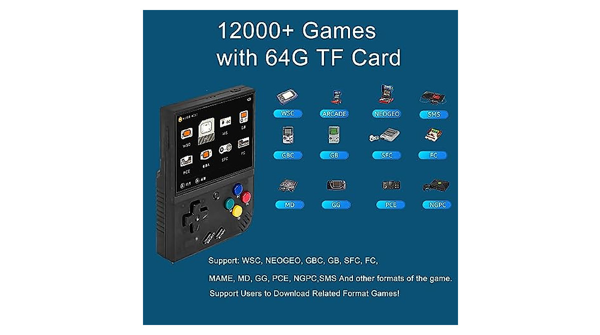 Miyoo Mini Plus Handheld Game Console - Retro Games On-the-Go