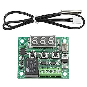 XINGYHENG 2PCS W1209 Digital Thermostat high Precision Temperature Control Switch Module DC 12V Micro Temperature Control Board and NTC 10K Thermistor Sensors Digital Temperature Probe