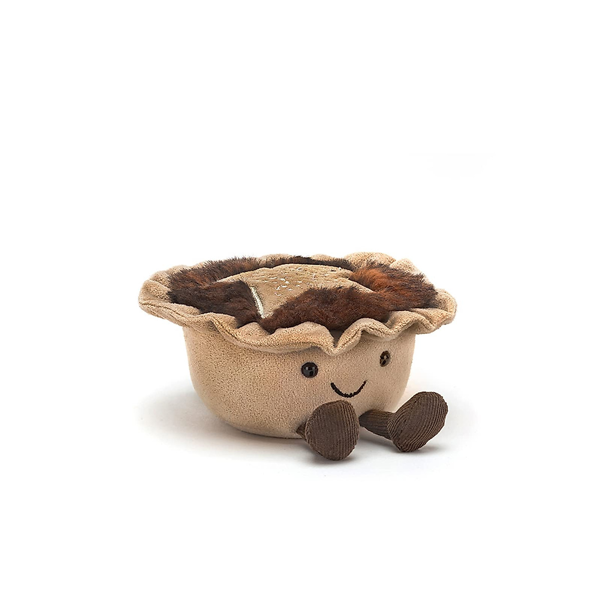 Jellycat Amuseables Mince Pie Stuffed Toy, 4.5 inches | Food Plush | Fun Gift Idea