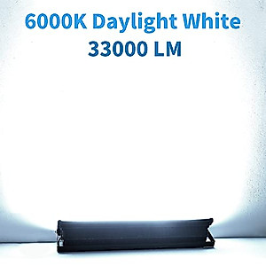 UJLOE 300W LED Flood Lights Outdoor, IP66 Waterproof, 33000LM, 100V-120V, Super Bright Outdoor Security Lights, 6000K Daylight White, Floodlights for Backyard, Garage, Garden, Lawn
