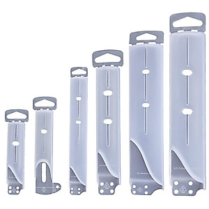 HEMOTON 6pcs Universal Knife Edge Guards Clear Plastic Durable Knife Sleeves Blades Protectors Kitchen Cutlery Knife Accessories