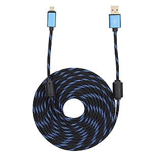 Serounder Heavy Duty USB Charging Cable for Sony for PS4 Controller,etc, Gamepad Charger Cord for PlayStation 4