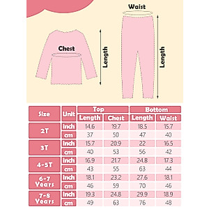 Resinta 3 Pack Girls Kids Thermal Underwear Set Toddler Soft Girls' Top and Long Johns Winter Base Layer Top & Bottom