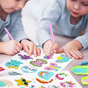 EAPHANT 6500+ Diamonds Art Kits for Kids 44 Designs Diamond Stickers Arts and Crafts Painting for Kids Ages 4-8 8-12
