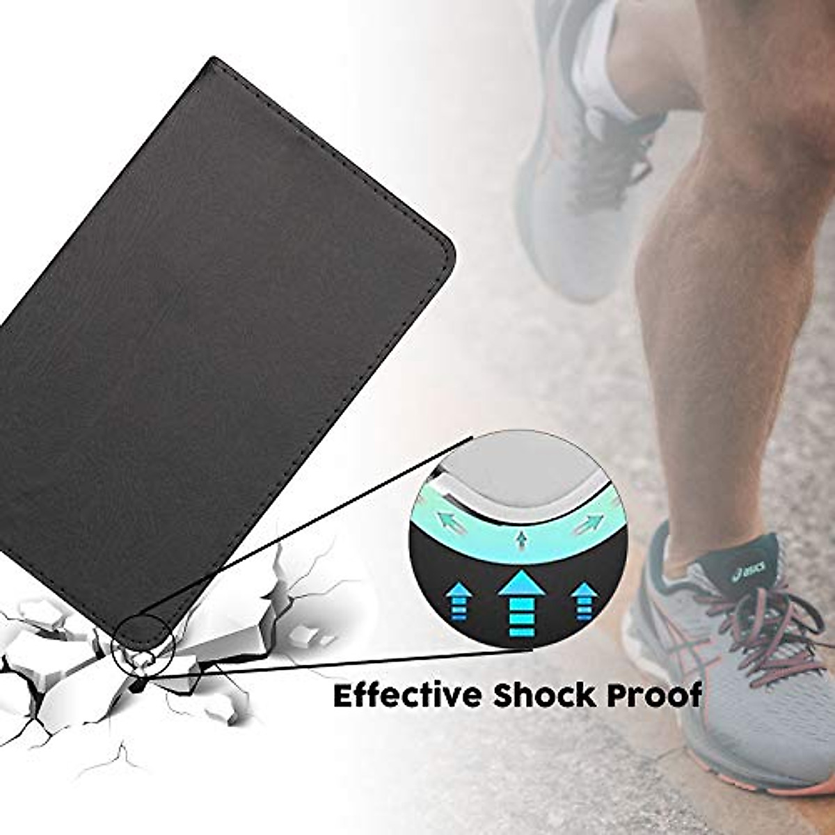 Transwon Case for MAGCH M210 M101 X10 Tablet 10 Inch/FEONAL ZONKO MEIZE K118 K116 Tablet Case/Xiashuanghu RS10 Tablet Case/Kaktin Android Tablet 10 Inch Case(Rear Camera in The Middle) - Black