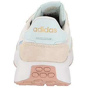 adidas Women's 70s Running Shoe, FTWR White/Almost Blue/Off White, 8