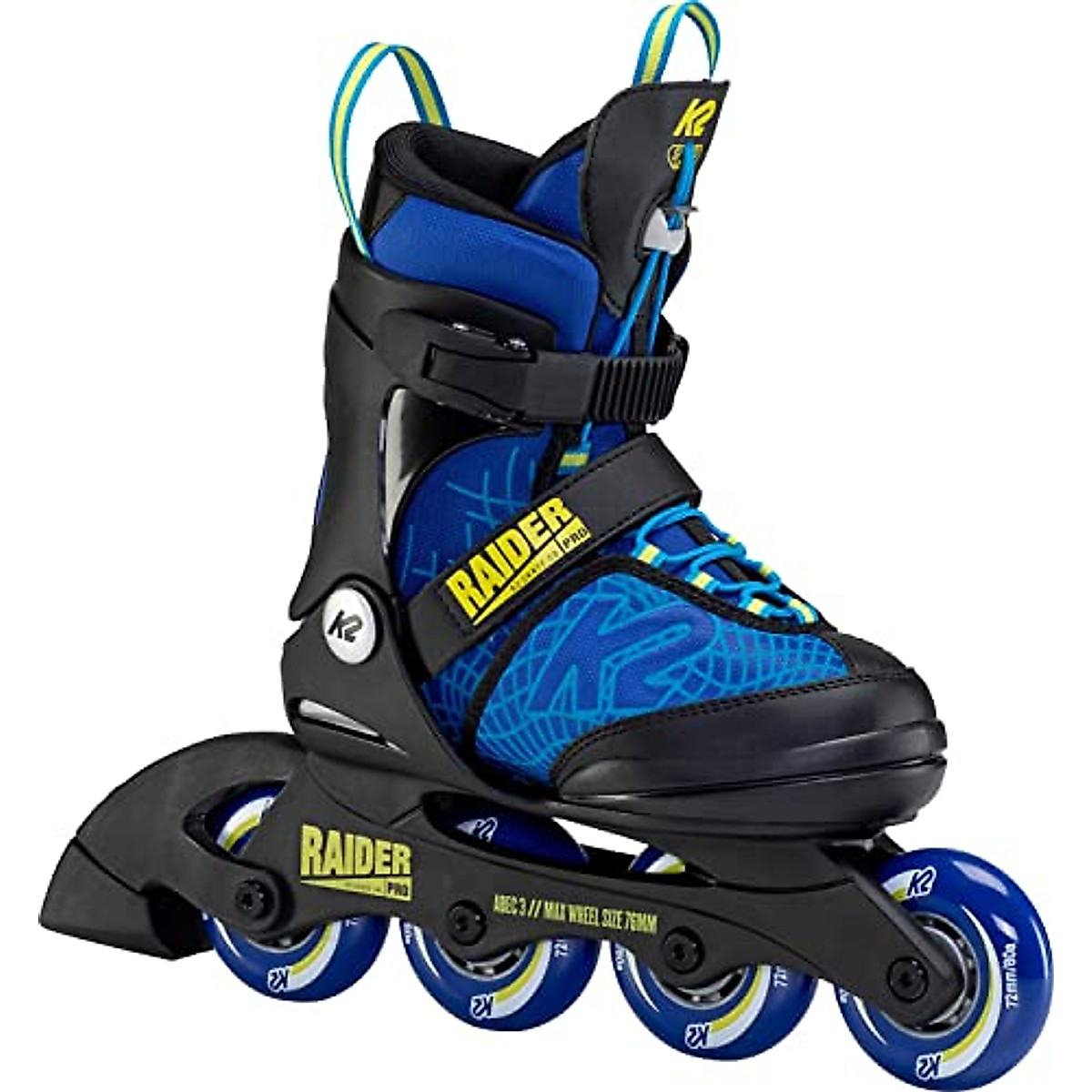 K2 Skate Raider Pro Pack,Blue_Yellow,4-8