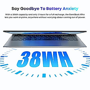 CHUWI Upgraded GemiBook XPro Intel N100 Laptop, 14.1'' Windows 11 Laptop Computer 8GB RAM 256GB SSD, 12th Gen Intel Alder Lake N100 (Up to 3.4GHz), 1920X1080 FHD Display, HDMI/WiFi 6/BT5.2/Webcam/38WH