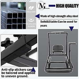 Minneer Driving Simulator Cockpit Superstable Mount Match Seat Fit for Logitech/Thrustmaster/Fanatec G29/G920/G923/G27/T248/TX Racing Steering Wheel Stand(Seat, Wheel, Pedals, Handbrake Not Included