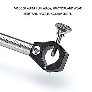 VISLONE Wheel Marking Gauge, Wood Scribe Tool Woodworking Tool Set 180 MM Sliding Mark Scraper Adjustable Precision Linear Arc Dual-purpose Scriber Parallel Line Drawing Tool