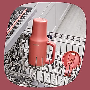 Contigo Streeterville Tumbler 1200ml with Handle | Stainless Steel Vacuum Insulated Water Bottle with Straw and Lid | Cold for 29 Hours | Travel Mug | Thermal Flask | BPA Free