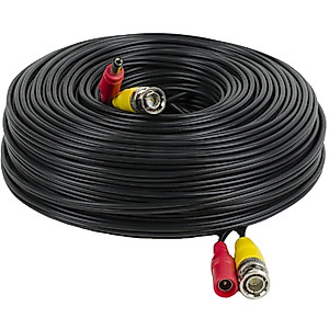 Amcrest 2-Pack 150 Feet Pre-Made All-in-One Siamese BNC Video and Power CCTV Security Camera Cable with Two Female Connectors for 960H & HD-CVI Camera and DVR (SCABLEHD150B-2pack)