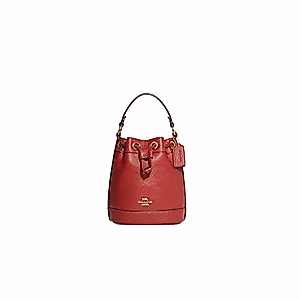 COACH Dempsey Drawstring Bucket Bag 15 (IM/1941 Red)