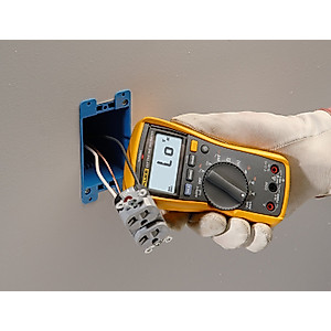 Fluke 117 Digital Multimeter, Non-Contact AC Voltage Detection, Measures Resistance/Continuity/Frequency/Capacitance/Min Max Average, Automatic AC/DC Voltage Selection, Low Impedance Mode