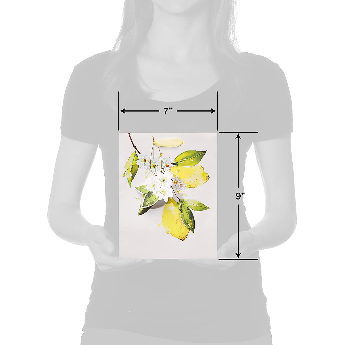 Papyrus Gift Bags with Tissue Paper (Citrus) for Birthdays, Weddings, Bridal Showers, Baby Showers and All Occasions (2 Bags, 1 Large 13", 1 Medium 9", 8-Sheets)