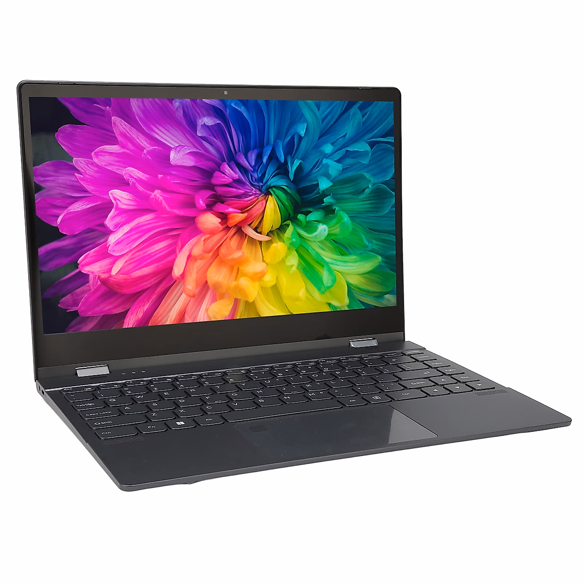 Airshi Laptop, 14.1 Inch Laptop 100-240V 360 Degree Flip Four Modes FHD IPS for Windows 10 11