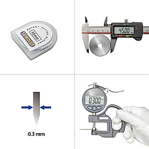 Rotary Cutter Blades 45mm 10 Pack Refill by SOMOLUX,Fits OLFA,DAFA,Truecut Replacement, Quilting Scrapbooking Sewing Arts Crafts,Sharp and Durable