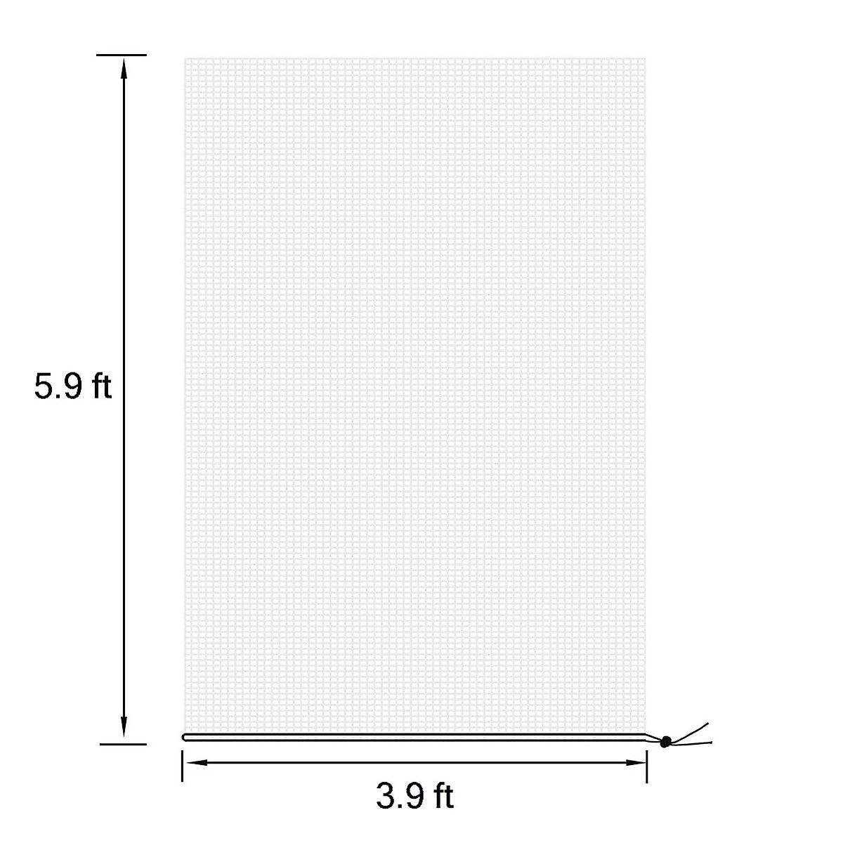 HHTHH 2pcs 3.9x5.9ft Garden Netting Bags with Drawstring Plant Mesh Cover Protect Vegetable Fruit Trees from Insect Birds